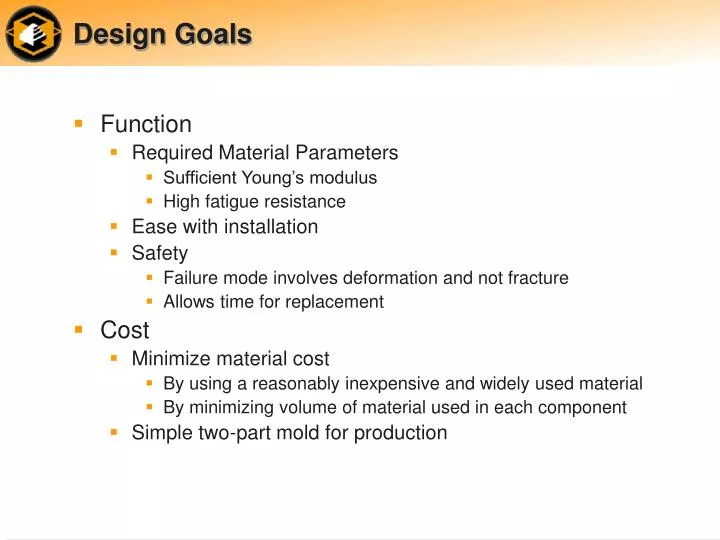 PPT - Design Goals PowerPoint Presentation, free download - ID:1142139