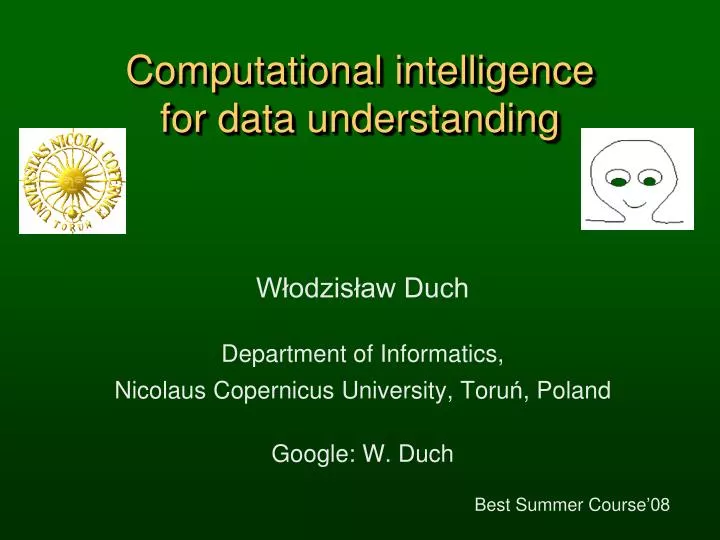 PPT - Computational intelligence for data understanding PowerPoint Presentation - ID:1142146