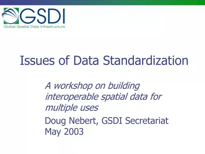 PPT - Issues of Data Standardization PowerPoint Presentation, free ... PPT - Issues of Data Standardization PowerPoint Presentation, free ...