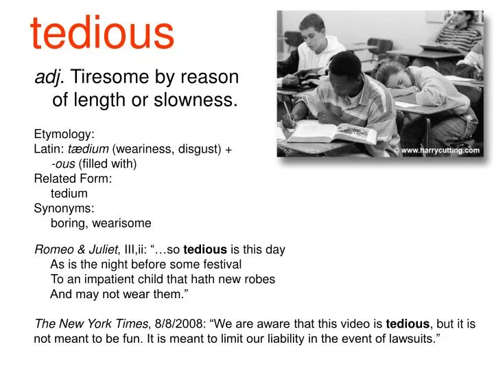 PPT - tedious PowerPoint Presentation, free download - ID:1143186