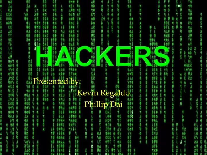 PPT - Hackers PowerPoint Presentation, free download - ID:1143472