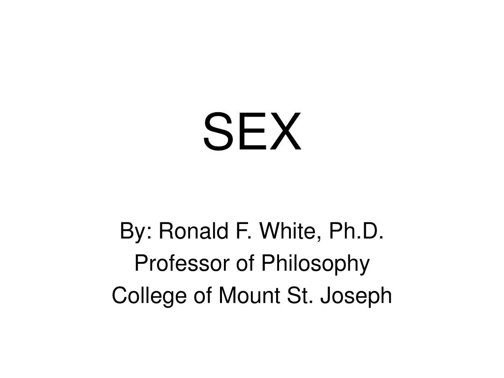 Ppt Sex Powerpoint Presentation Free Download Id1144386