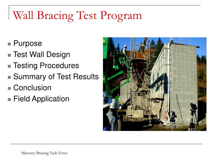 PPT - Masonry Wall Bracing A Simplified Approach To Bracing Masonry ...
