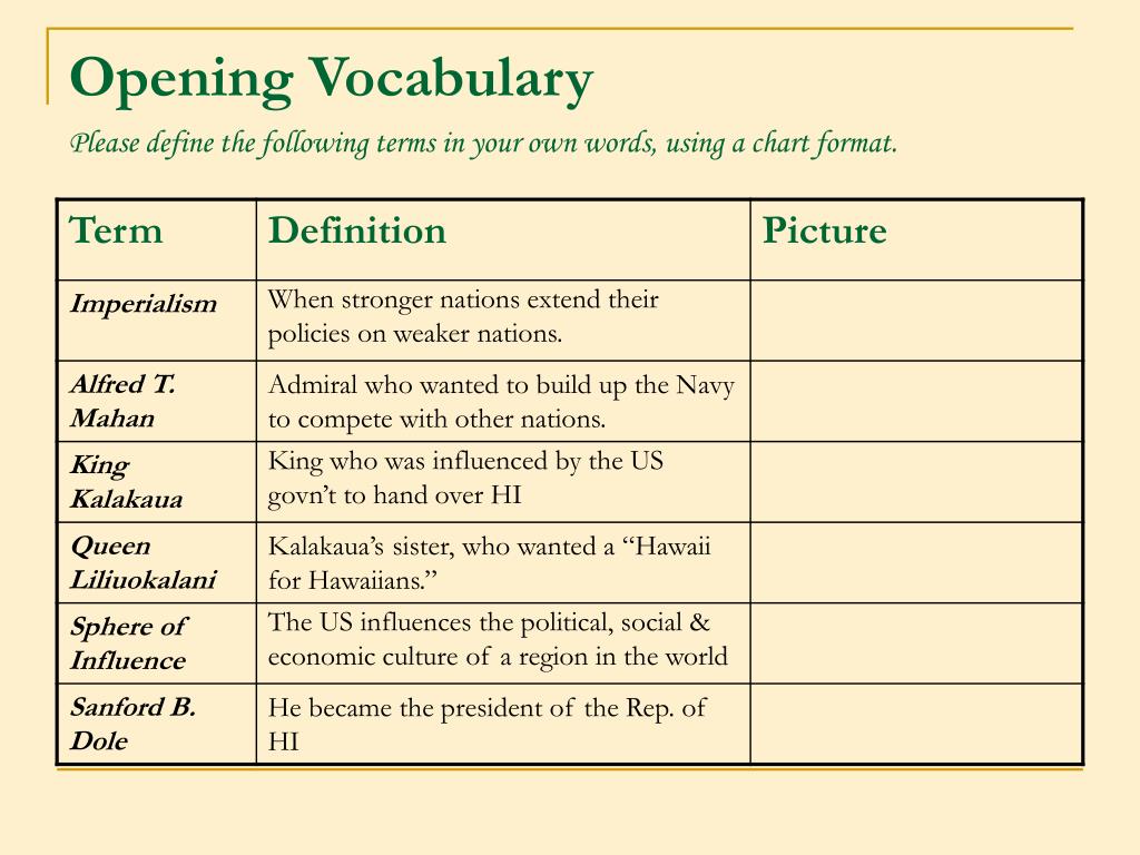 PPT - American Imperialism: Conquering the Island of Hawaii PowerPoint ...