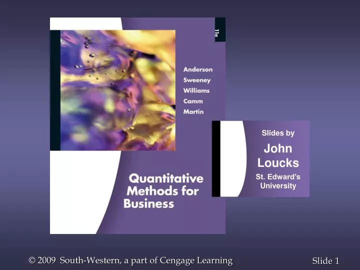 PPT - Slides by John Loucks St. Edward’s University PowerPoint ...