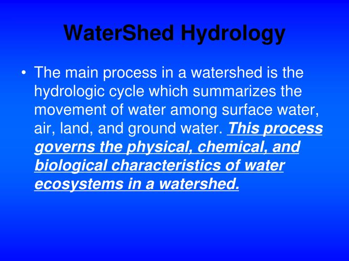 PPT - WATERSHED MANAGEMENT PowerPoint Presentation - ID:1146256