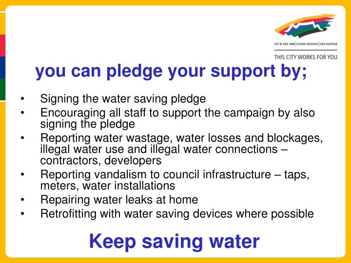 PPT - Keep saving water PowerPoint Presentation - ID:1146720