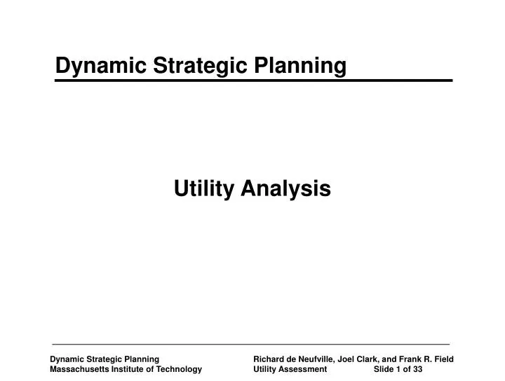 PPT - Utility Analysis PowerPoint Presentation, free download - ID:1146968