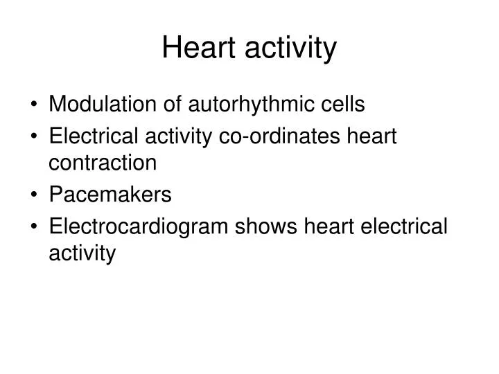 PPT - Heart activity PowerPoint Presentation, free download - ID:1147602