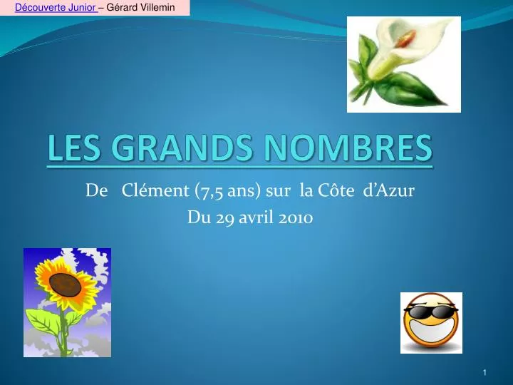 PPT - LES GRANDS NOMBRES PowerPoint Presentation, free download - ID ...