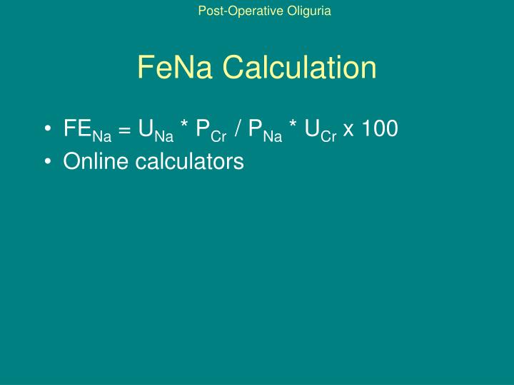 PPT - Post-Operative Oliguria PowerPoint Presentation - ID:1150892