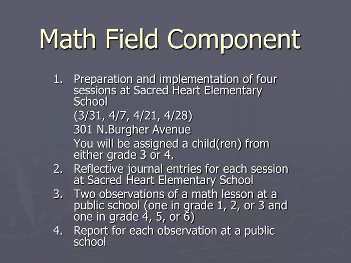 PPT - Math Field Component PowerPoint Presentation, free download - ID ...