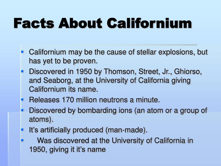 PPT - Californium PowerPoint Presentation - ID:1152768