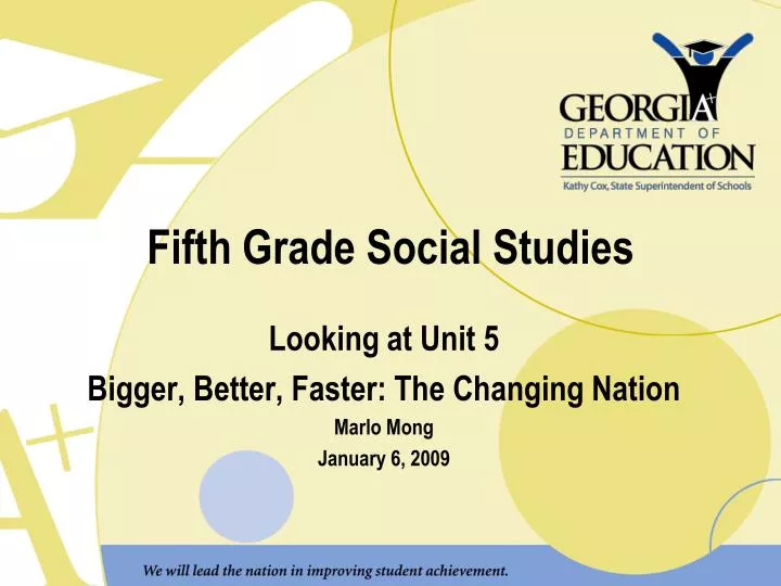 PPT - Fifth Grade Social Studies PowerPoint Presentation, free download ...