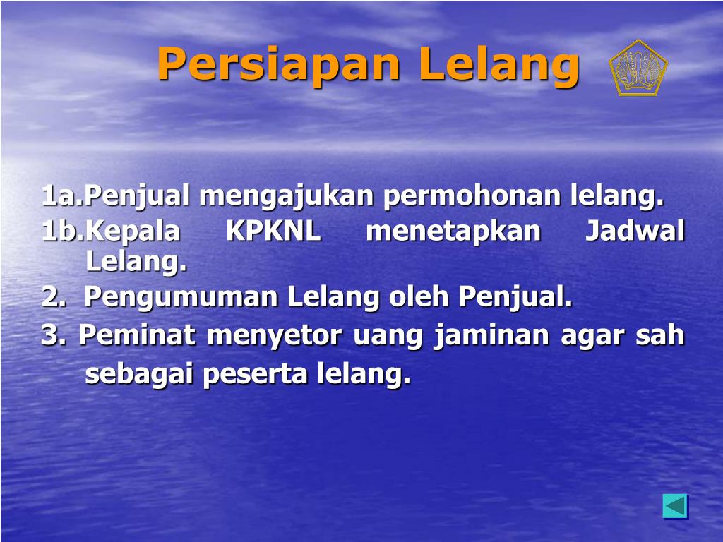 PPT - DIREKTORAT LELANG DIREKTORAT JENDERAL KEKAYAAN NEGARA KEMENTERIAN ...