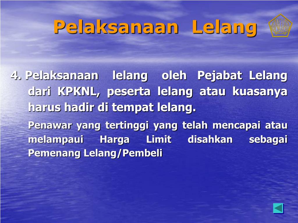 PPT - DIREKTORAT LELANG DIREKTORAT JENDERAL KEKAYAAN NEGARA KEMENTERIAN ...