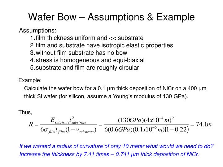 PPT - Lecture 15 – CVD & Film Stress PowerPoint Presentation - ID:1153295