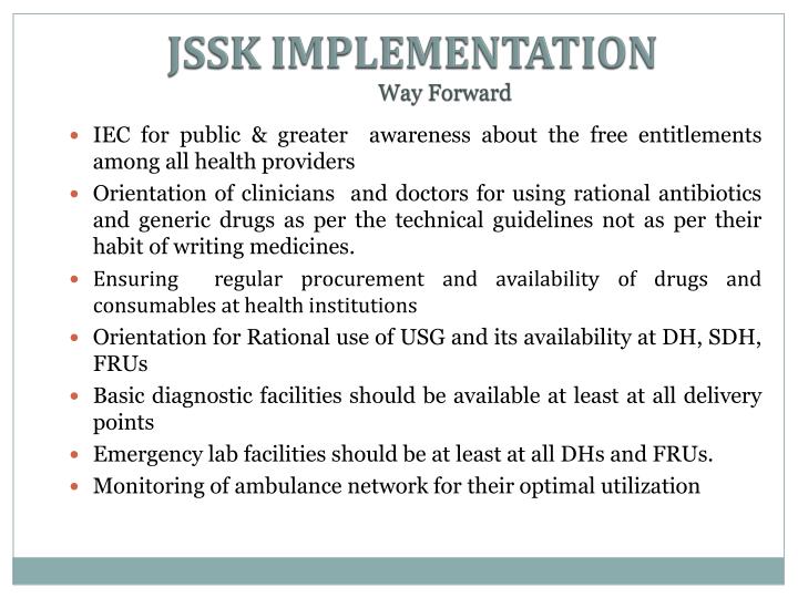 PPT - Janani Shishu Suraksha Karyakram (JSSK) PowerPoint Presentation - ID:1153324