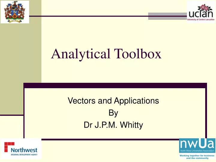 PPT - Analytical Toolbox PowerPoint Presentation, free download - ID ...