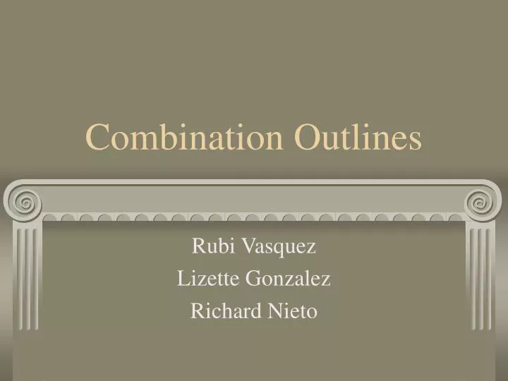 PPT - Combination Outlines PowerPoint Presentation, free download - ID ...