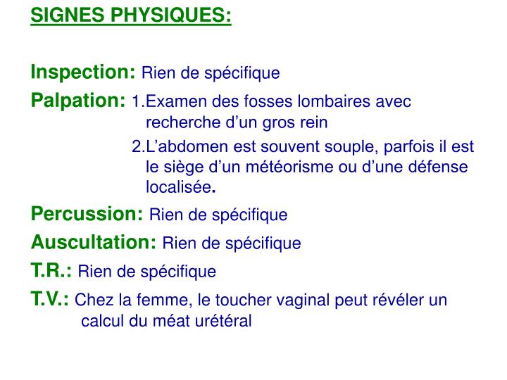 PPT - LITHIASE URINAIRE PowerPoint Presentation - ID:1154106