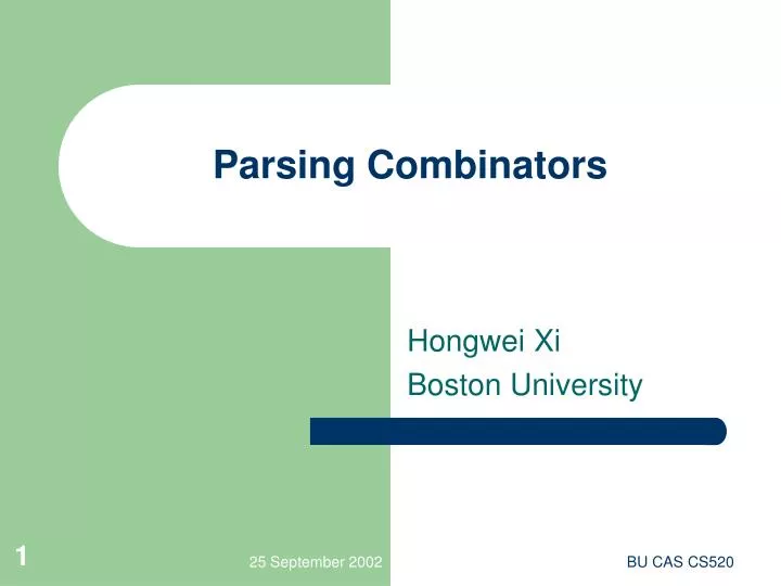 PPT - Parsing Combinators PowerPoint Presentation, free download - ID:1155683