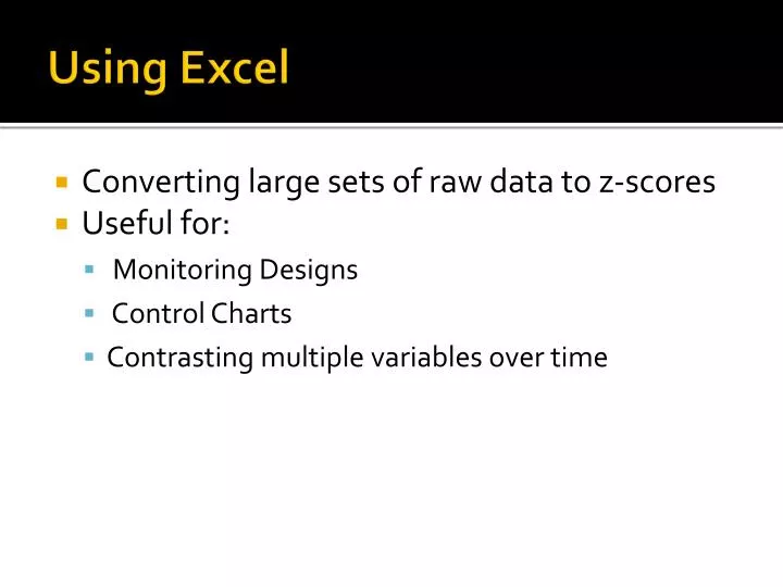 PPT - Using Excel PowerPoint Presentation, free download - ID:1156118