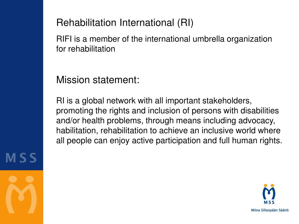 PPT - Rehabilitation International Finnish Committee RIFI Expert of ...