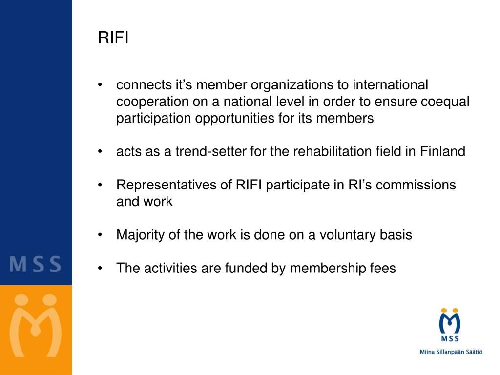PPT - Rehabilitation International Finnish Committee RIFI Expert of ...