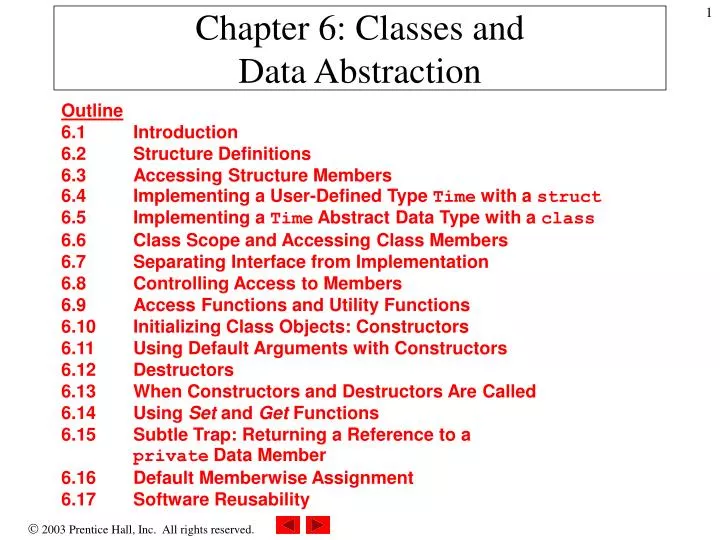 PPT - Chapter 6: Classes and Data Abstraction PowerPoint Presentation ...