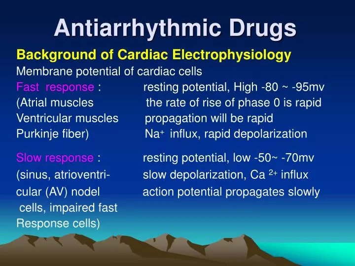 PPT - Antiarrhythmic Drugs PowerPoint Presentation, free download - ID ...