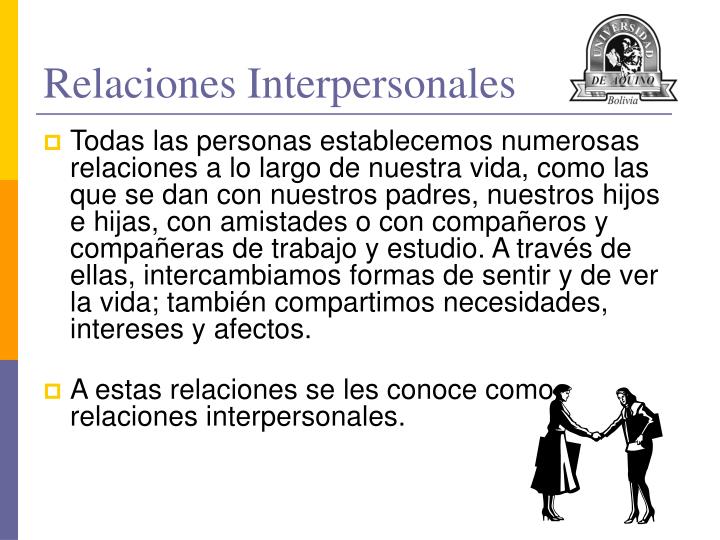 Importancia De Las Relaciones Interpersonales