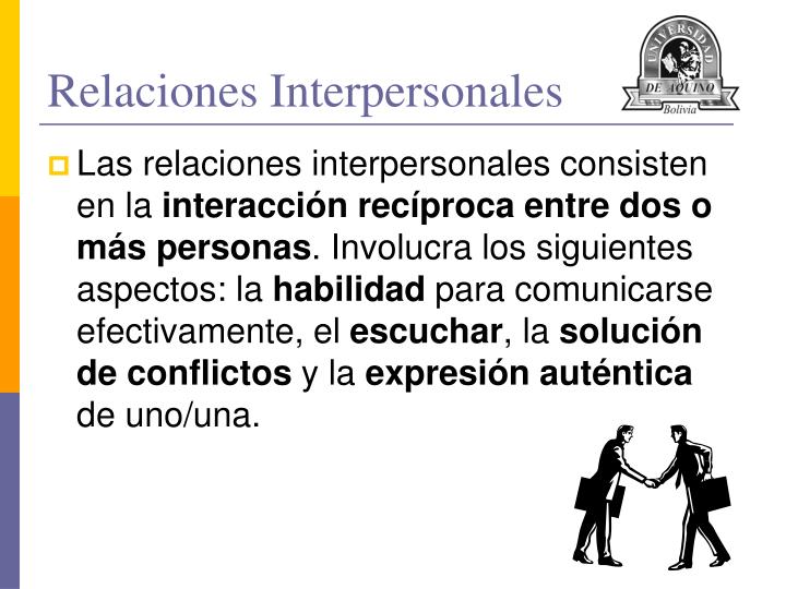 PPT - Las Relaciones Interpersonales PowerPoint Presentation - ID:1157792