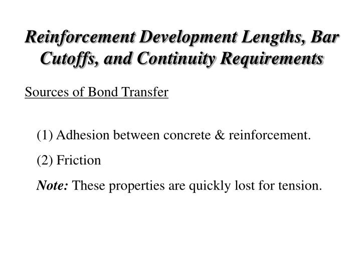 PPT - Chapter-7 Bond Development Length & Splices PowerPoint ...