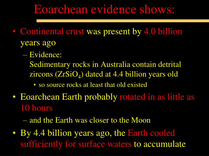 PPT - Chapter 8 Precambrian Earth and Life History The Archean Eon ...