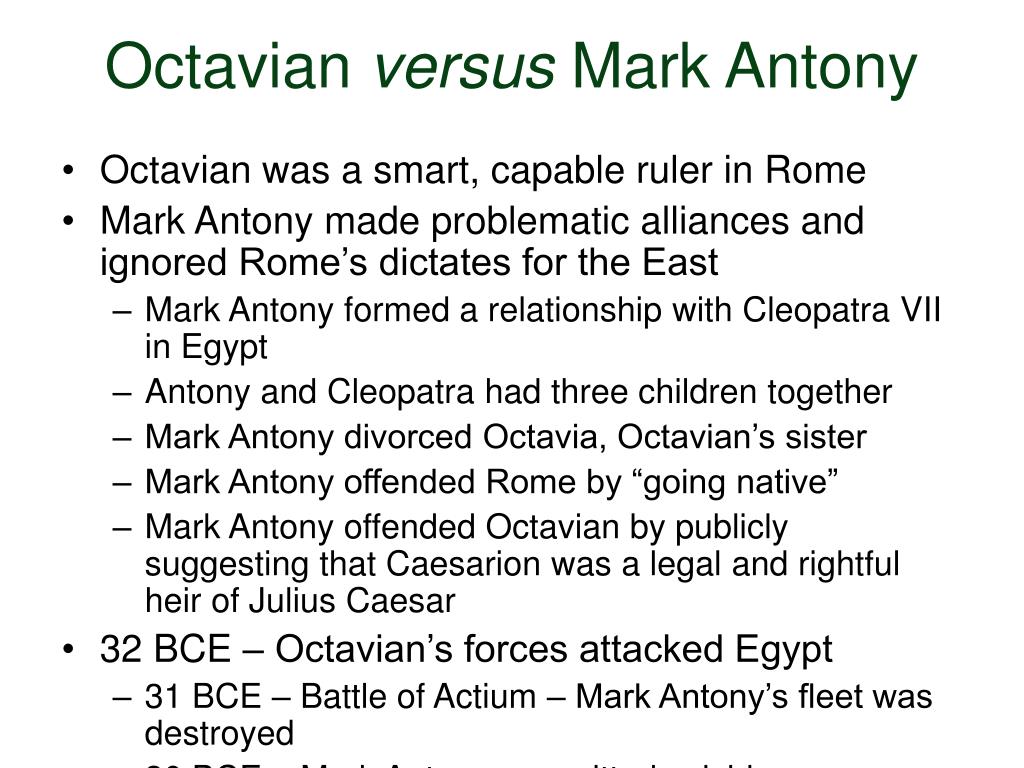 PPT - Civil War in Rome and the End of the Roman Republic PowerPoint ...