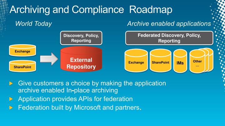 PPT - Archiving and Discovery in Microsoft Exchange 2010 SP1 and ...