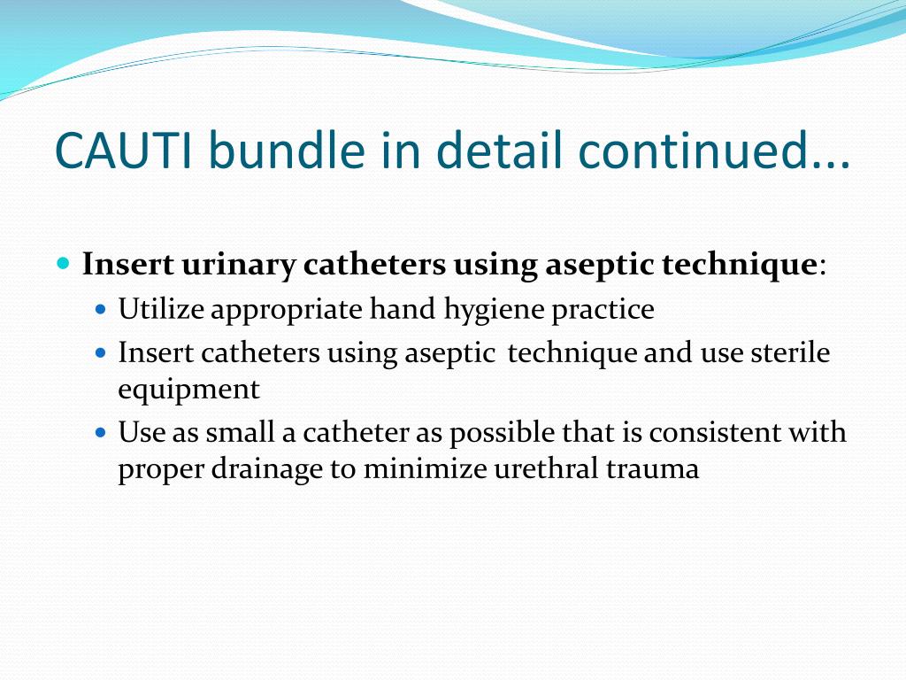 PPT - PREVENTION OF CATHETER ASSOCIATED URINARY TRACT INFECTIONS ...