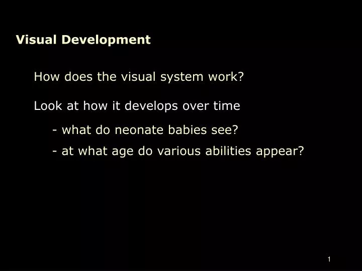 PPT - How does the visual system work? PowerPoint Presentation, free ...