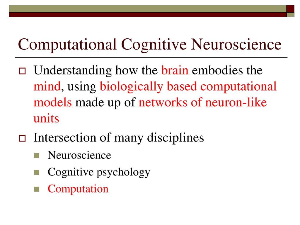 PPT - Computational Cognitive Neuroscience PowerPoint Presentation ... PPT - Computational Cognitive Neuroscience PowerPoint Presentation ...