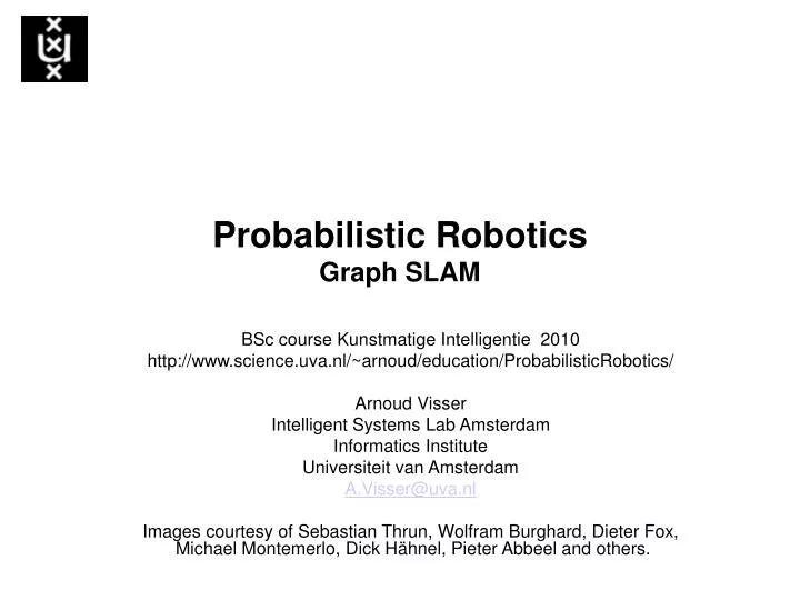 PPT - Probabilistic Robotics Graph SLAM PowerPoint Presentation, free download - ID:1166233