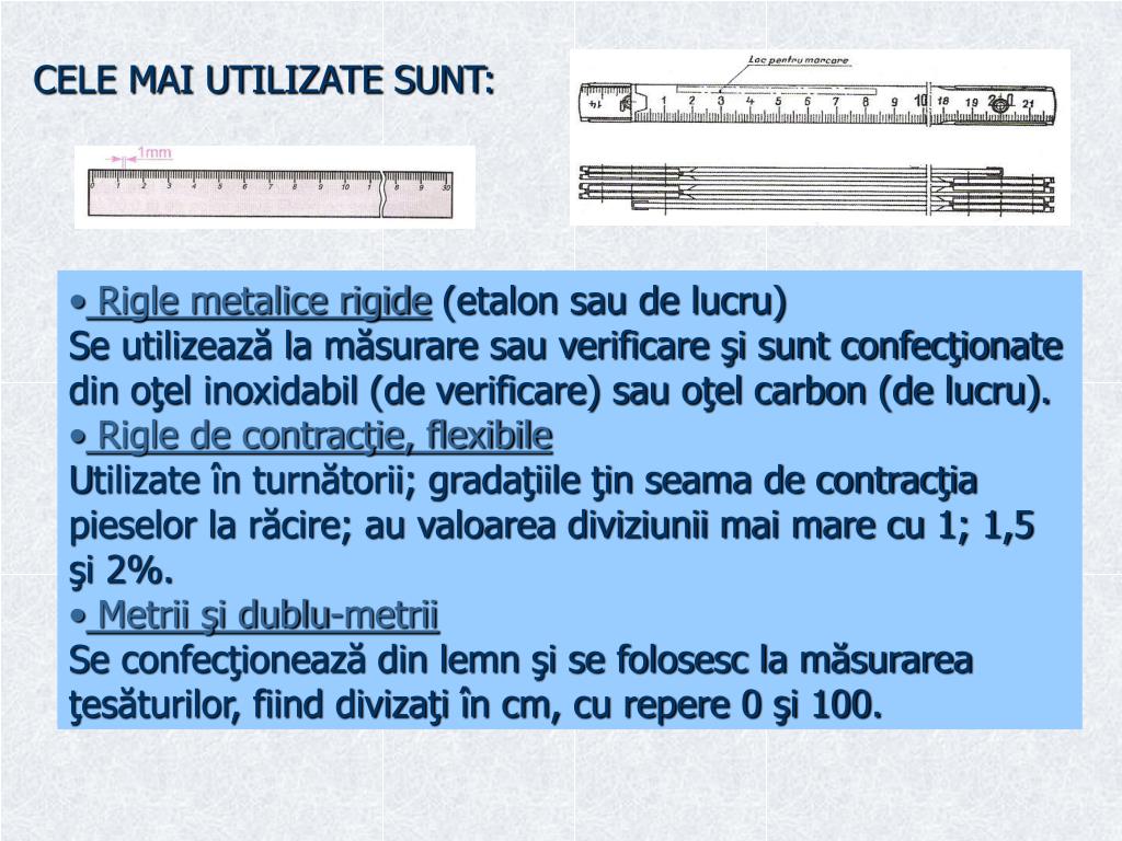 PPT - Mijloace pentru măsurarea lungimilor PowerPoint Presentation ...