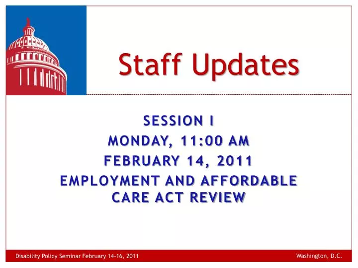 PPT - Staff Updates PowerPoint Presentation, free download - ID:1167939