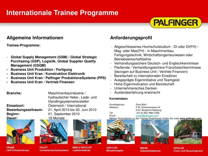 PPT - Internationale Trainee Programme PowerPoint Presentation, free ...