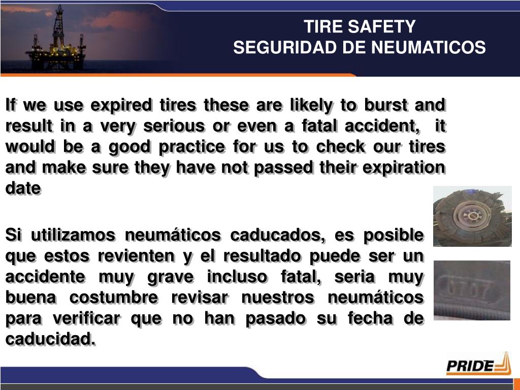 PPT - Tire Safety - Seguridad de Neumáticos | Keep Your Vehicle Safe ...