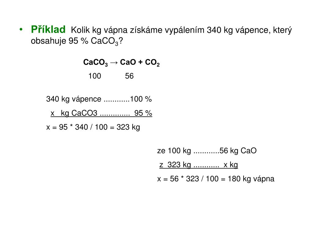 PPT - Chemické rovnice, výpočty z rovnic PowerPoint Presentation, free ...