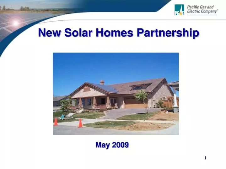 PPT - New Solar Homes Partnership PowerPoint Presentation, free ...