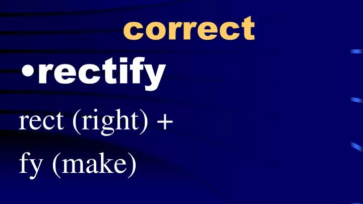 PPT - correct PowerPoint Presentation, free download - ID:1173549