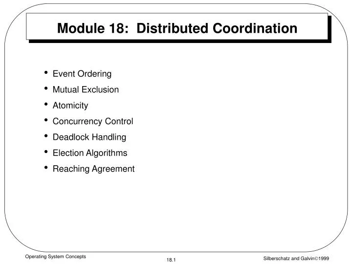 PPT - Module 18: Distributed Coordination PowerPoint Presentation, free ...