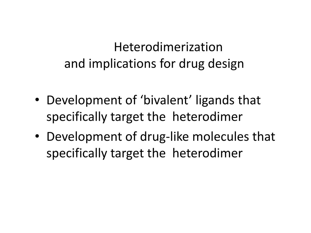 PPT - Heterodimers of G protein-coupled receptors PowerPoint ...